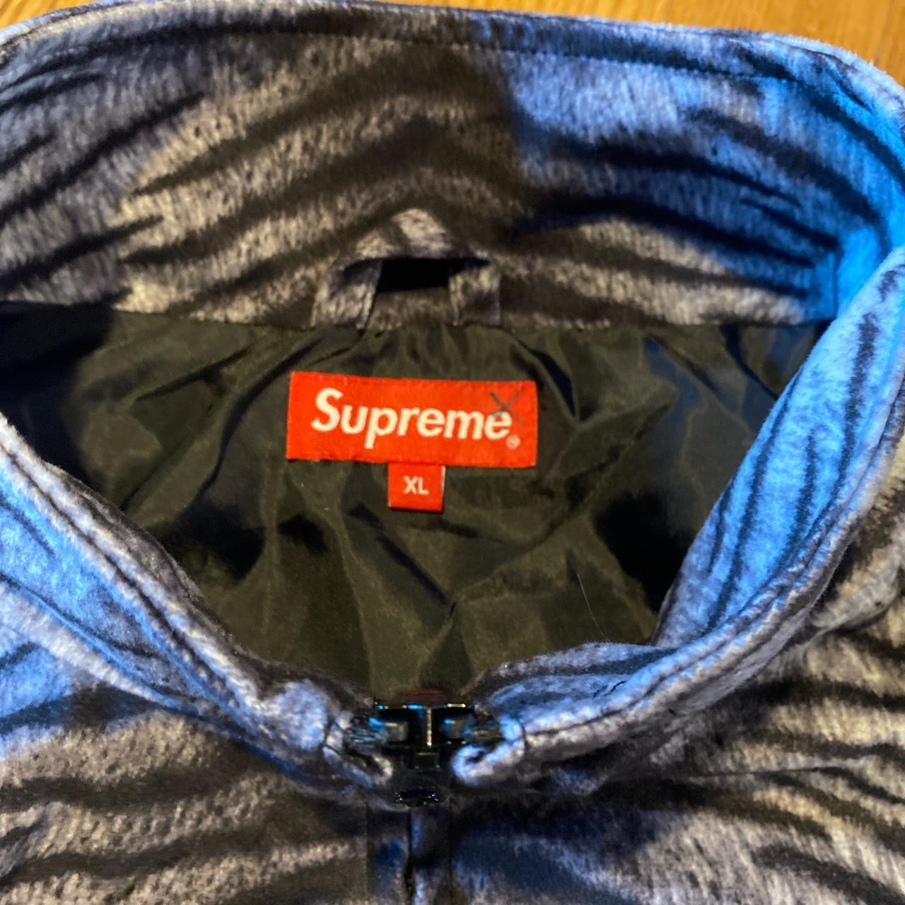 Supreme tiger tripe track jacket. Ss2018 white and... - Depop