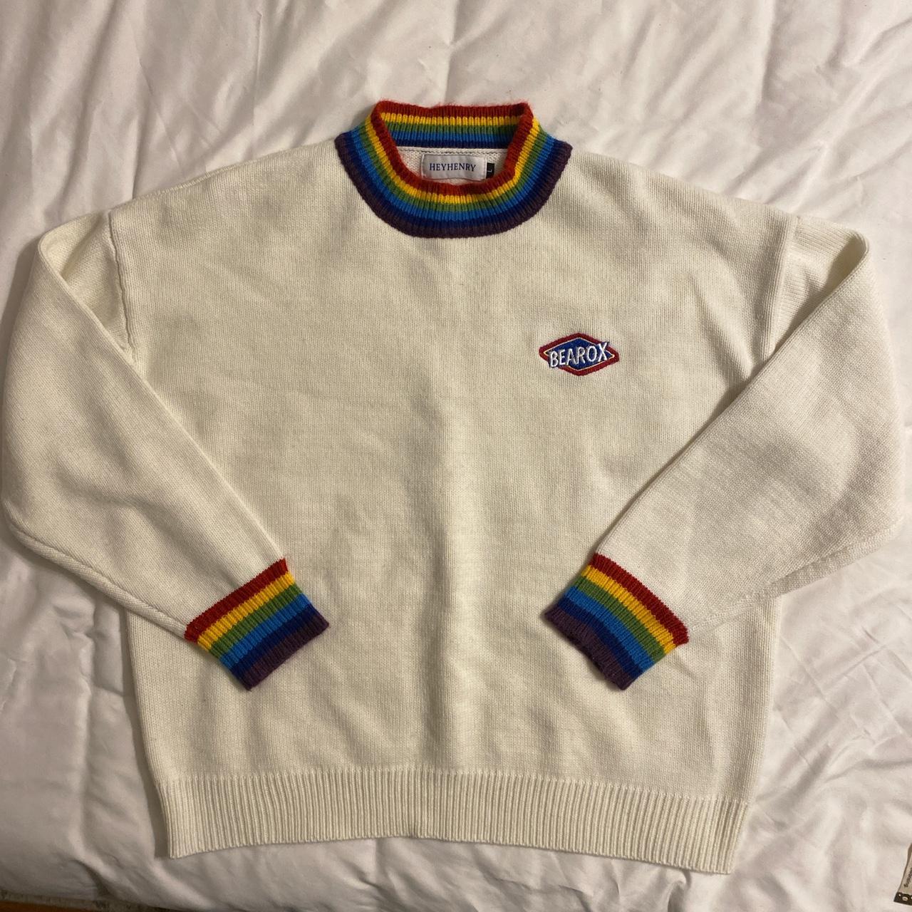Bearox knit sweater by heyhenry. Vintage knit style... - Depop