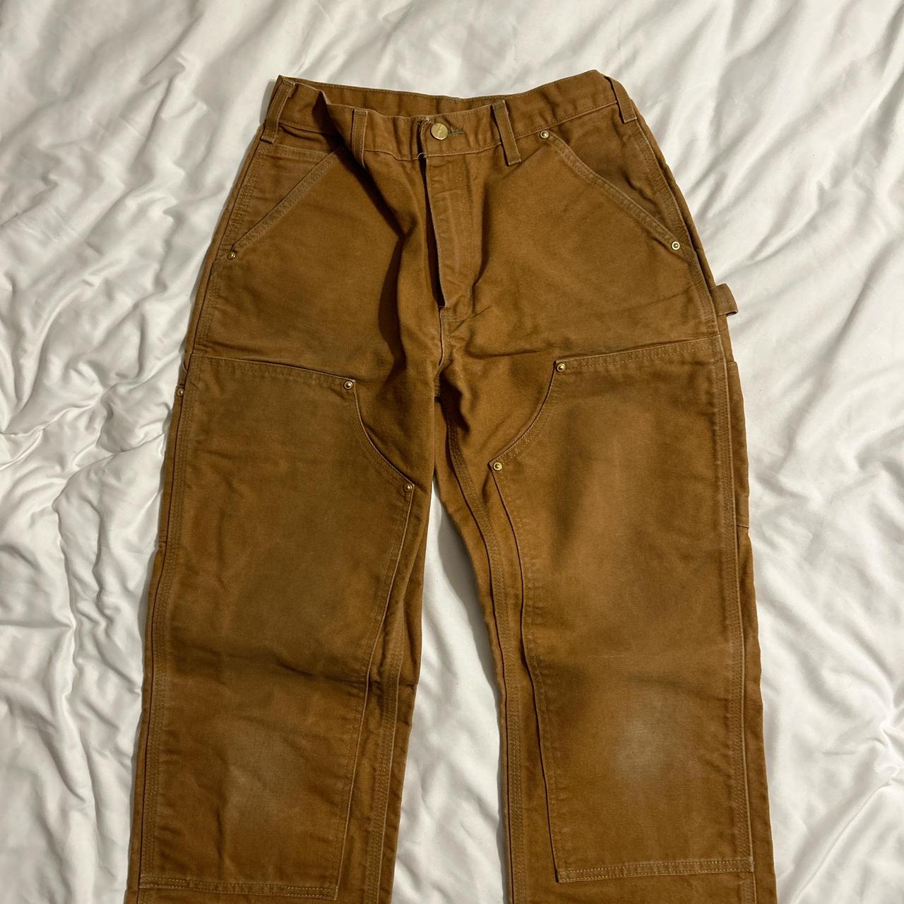 Beautiful worn carhartt double knee work pants. Made... - Depop