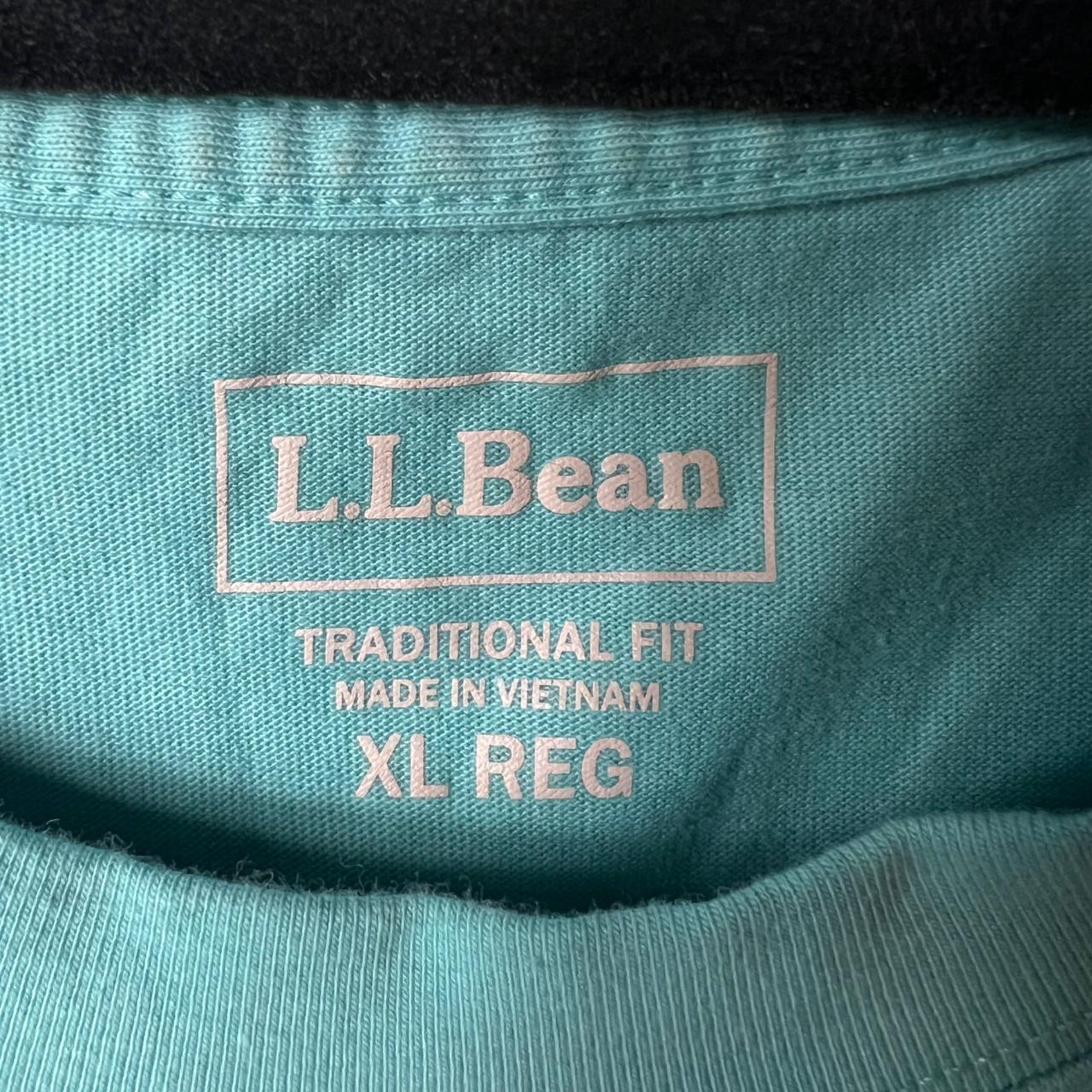 L.L. Bean traditional fit blue t-shirt men’s size... - Depop