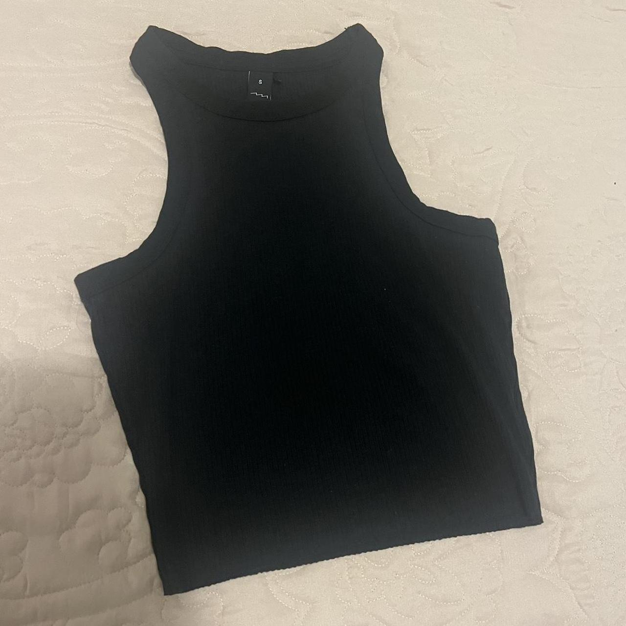 Classic black racer tank! Perfect for both layering... - Depop