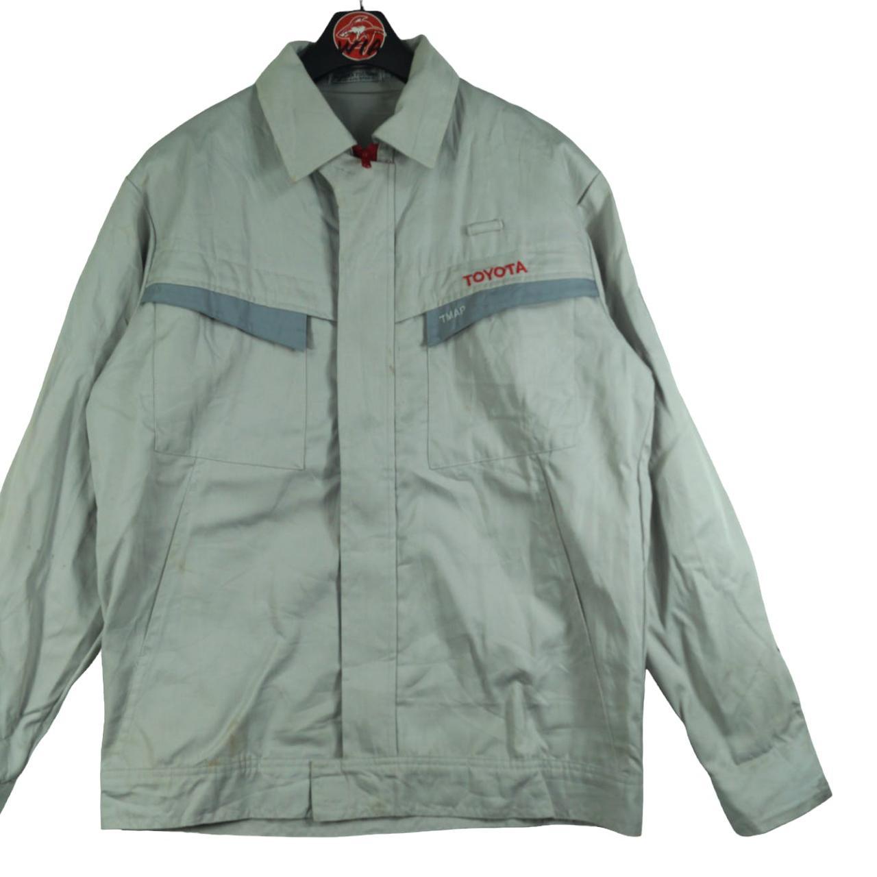 Toyota Employee Uniform Mechanic Button Up... - Depop