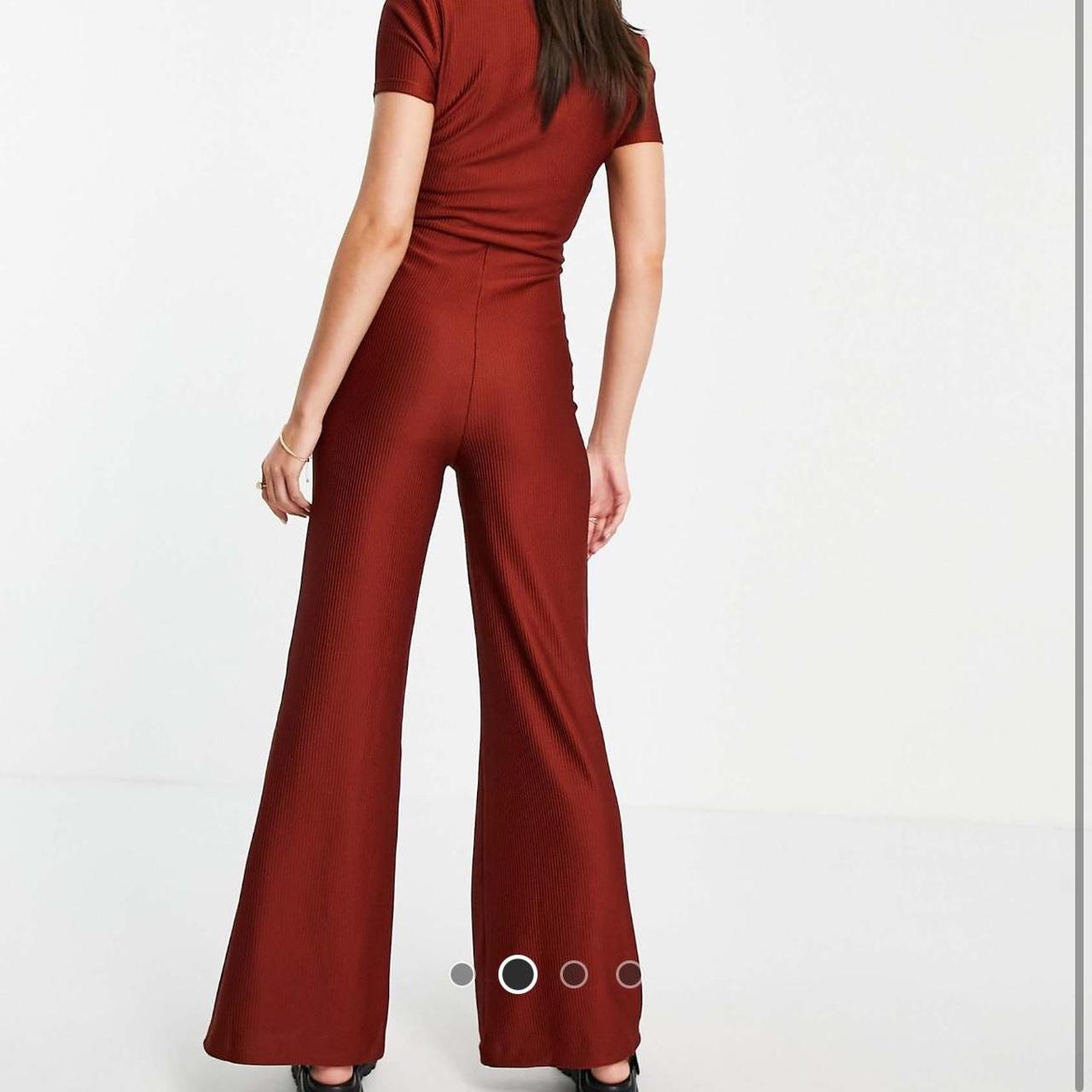 ASOS flared jumpsuit/ boiler suit Worn a few times.... - Depop