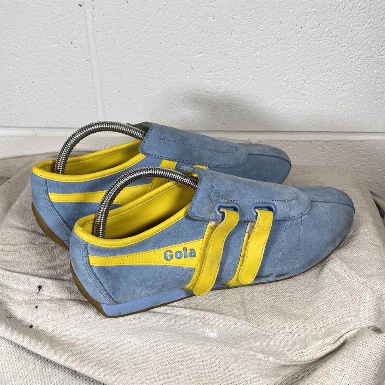 2000s Leather Velcro Sporty Sneakers Made by... - Depop