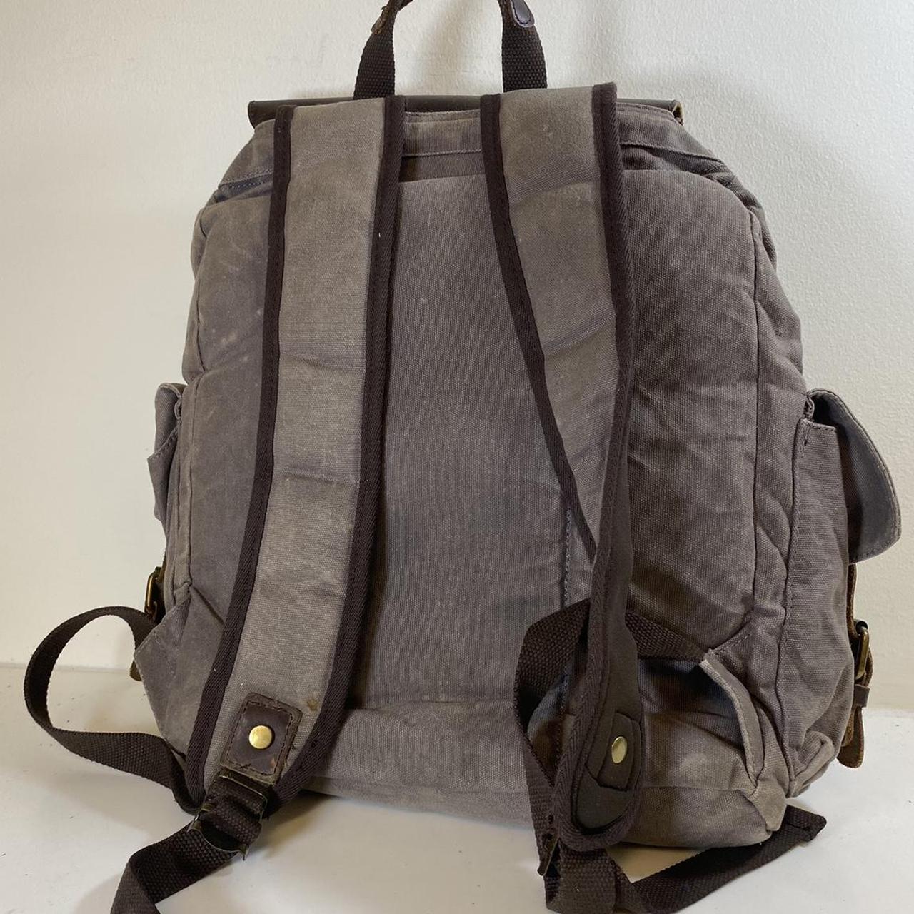 Unisex Top Latch Leather Backpack Unbranded | big... - Depop