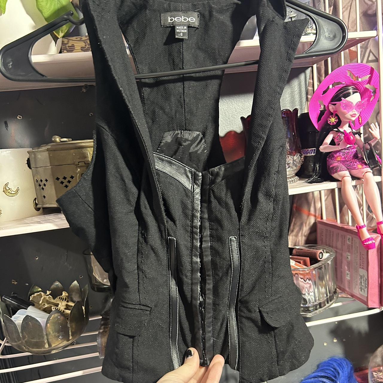 🖤Clasp punk goth vest top 🖤Pleather detailing 🖤Size... - Depop