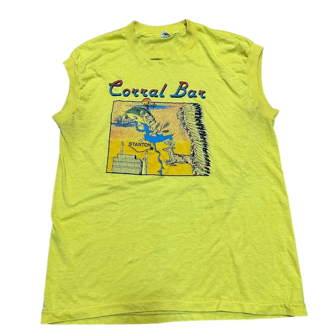 80s muscle tee/tank - size large - pit to pit:... - Depop