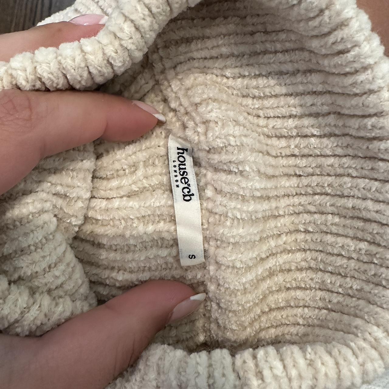 House of CB Beige Knit Sweater Worn once, in... - Depop