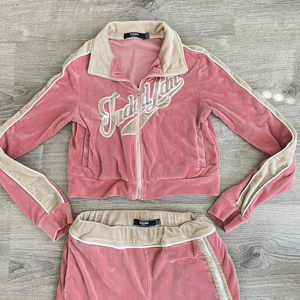 jaded london pink tracksuit set! (both jacket and... - Depop