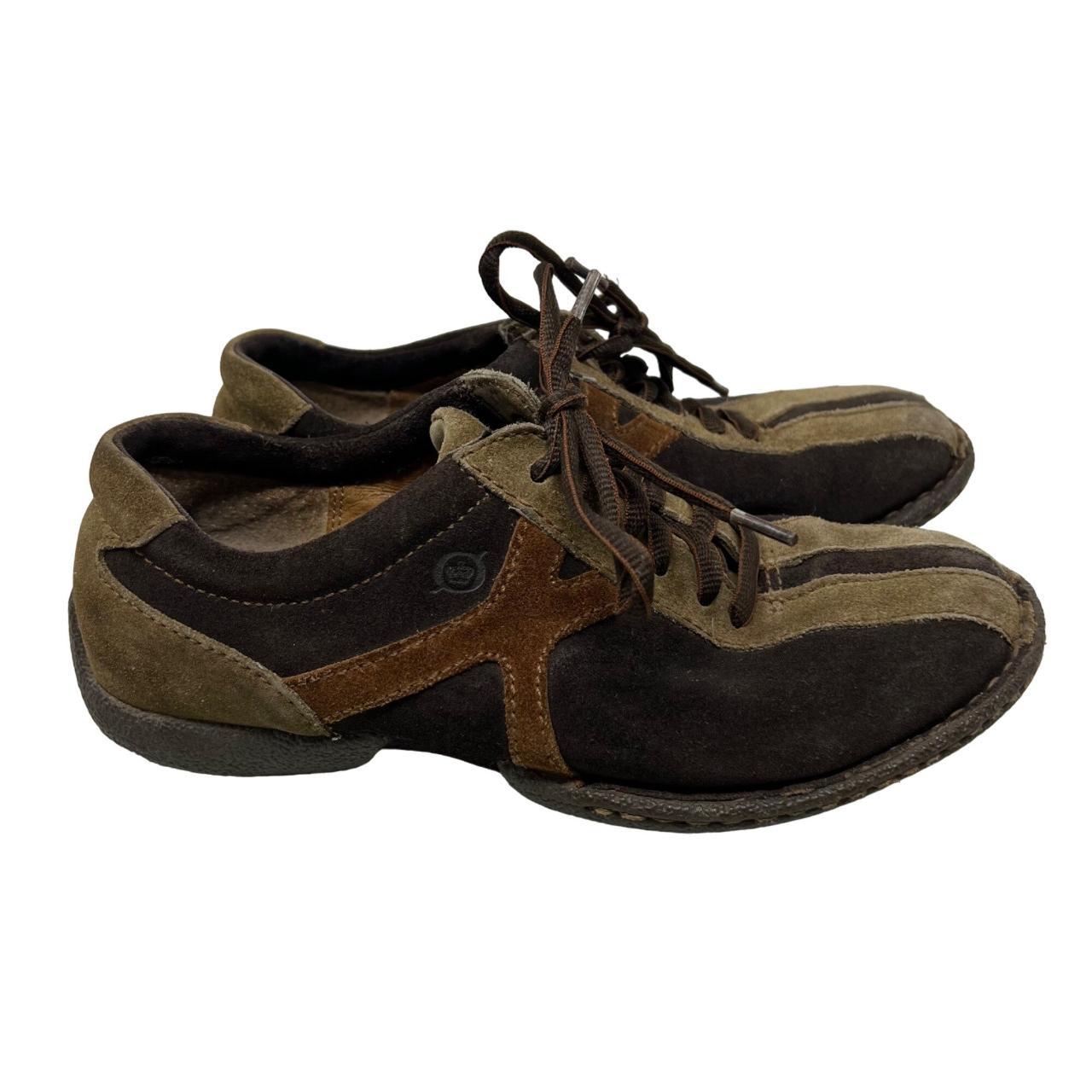 Born Women's Brown and Tan Trainers | Depop