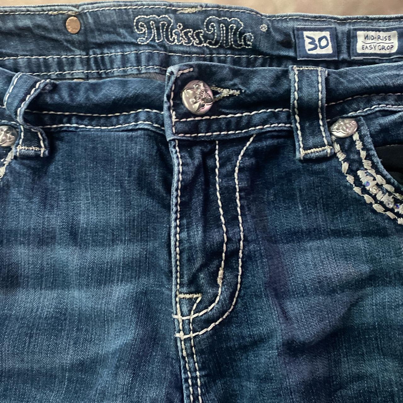 Y2k Flared miss me jeans size 30 - Depop