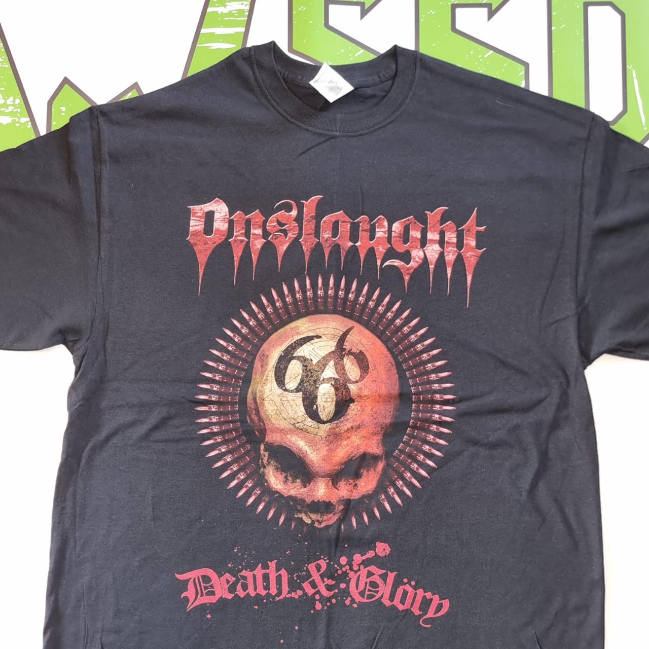 ONSLAUGHT - DEATH & GLORY UNISEX T-SHIRT* BRAND NEW... - Depop