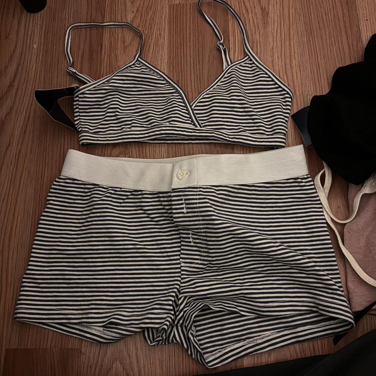 Brandy Melville bra + boxer set Brand new - Depop
