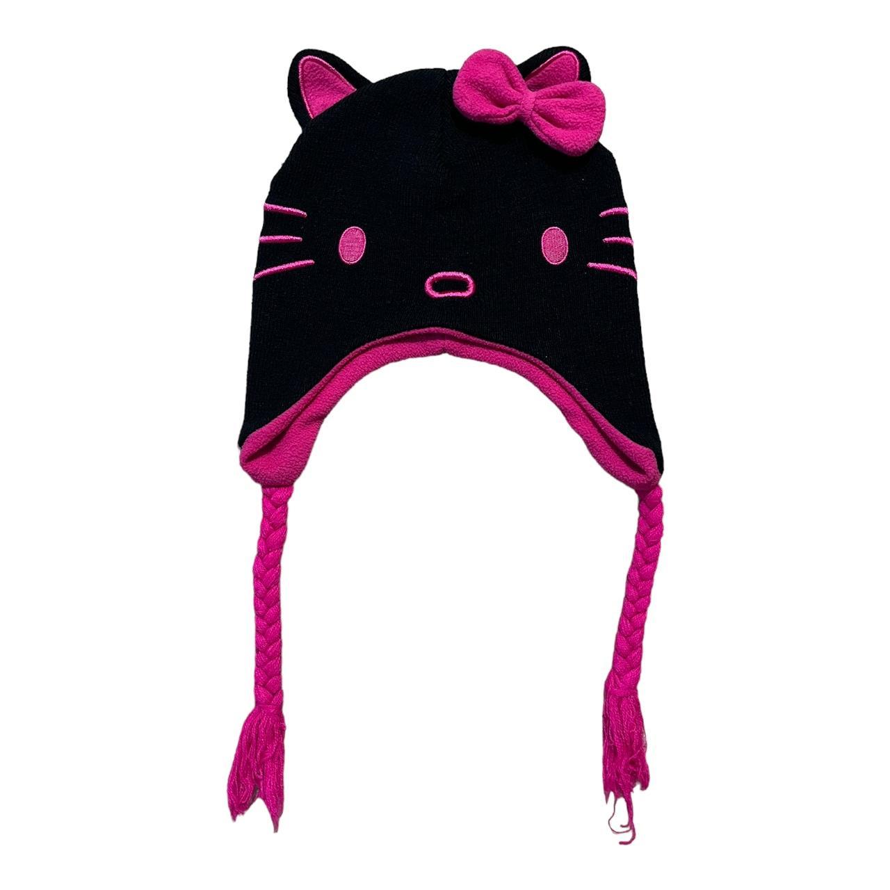 Hello Kitty winter tassel beanie from 2014. Hot pink... - Depop