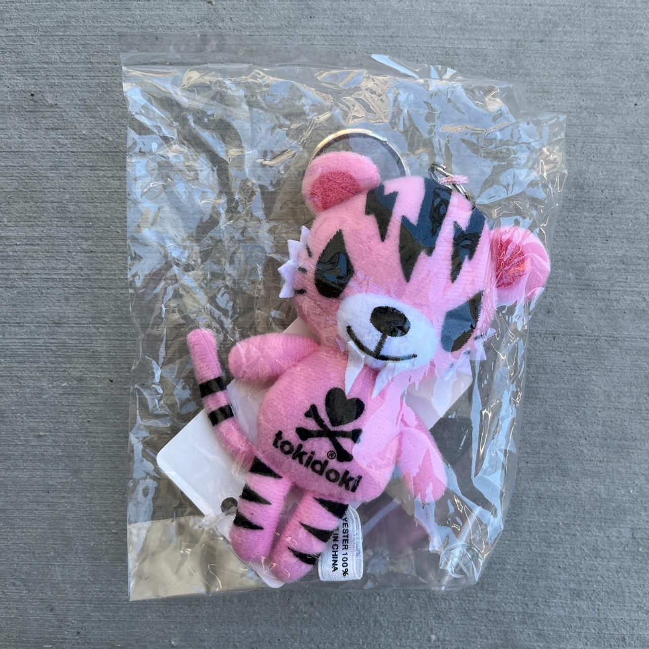 Tokidoki onituka tiger pink plush keychain brand new... - Depop