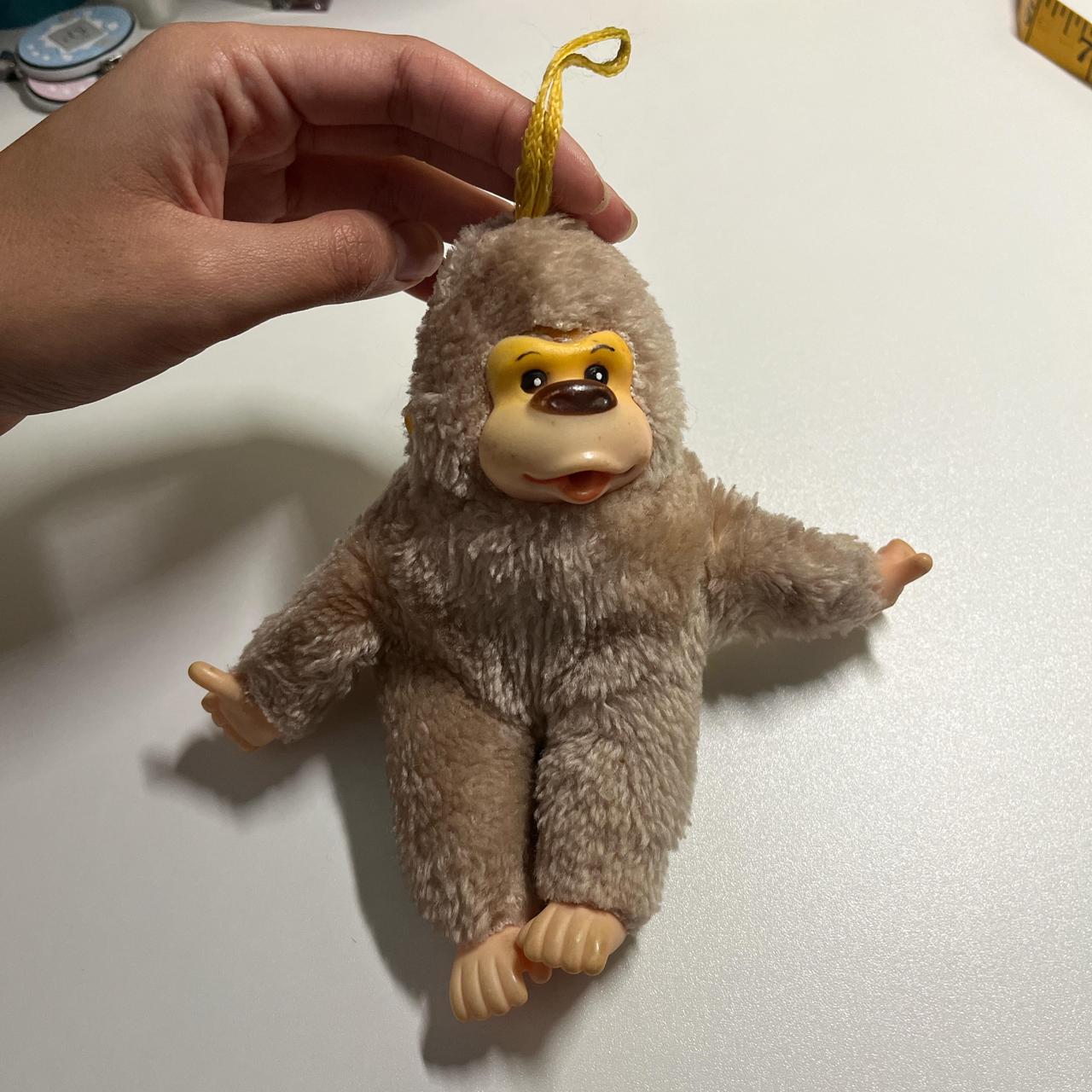 Vintage Russ gonga monkey gorilla 6” plush keychain... | Depop