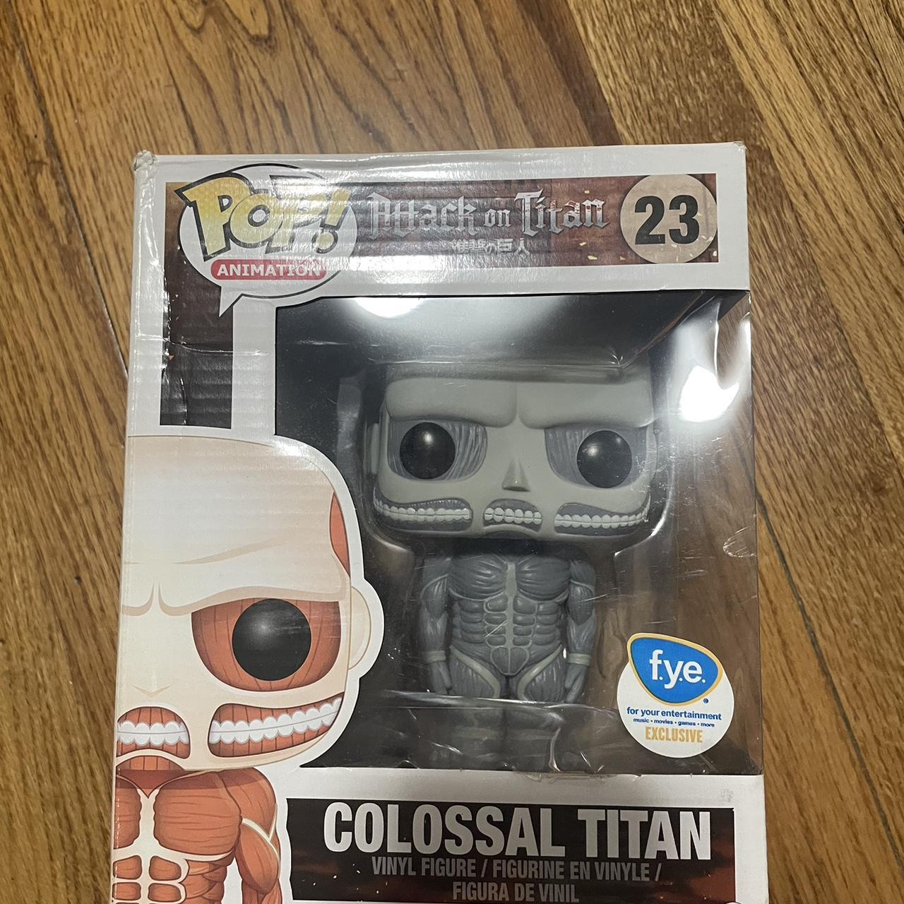 Colossal titan black and white funko pop edition - Depop