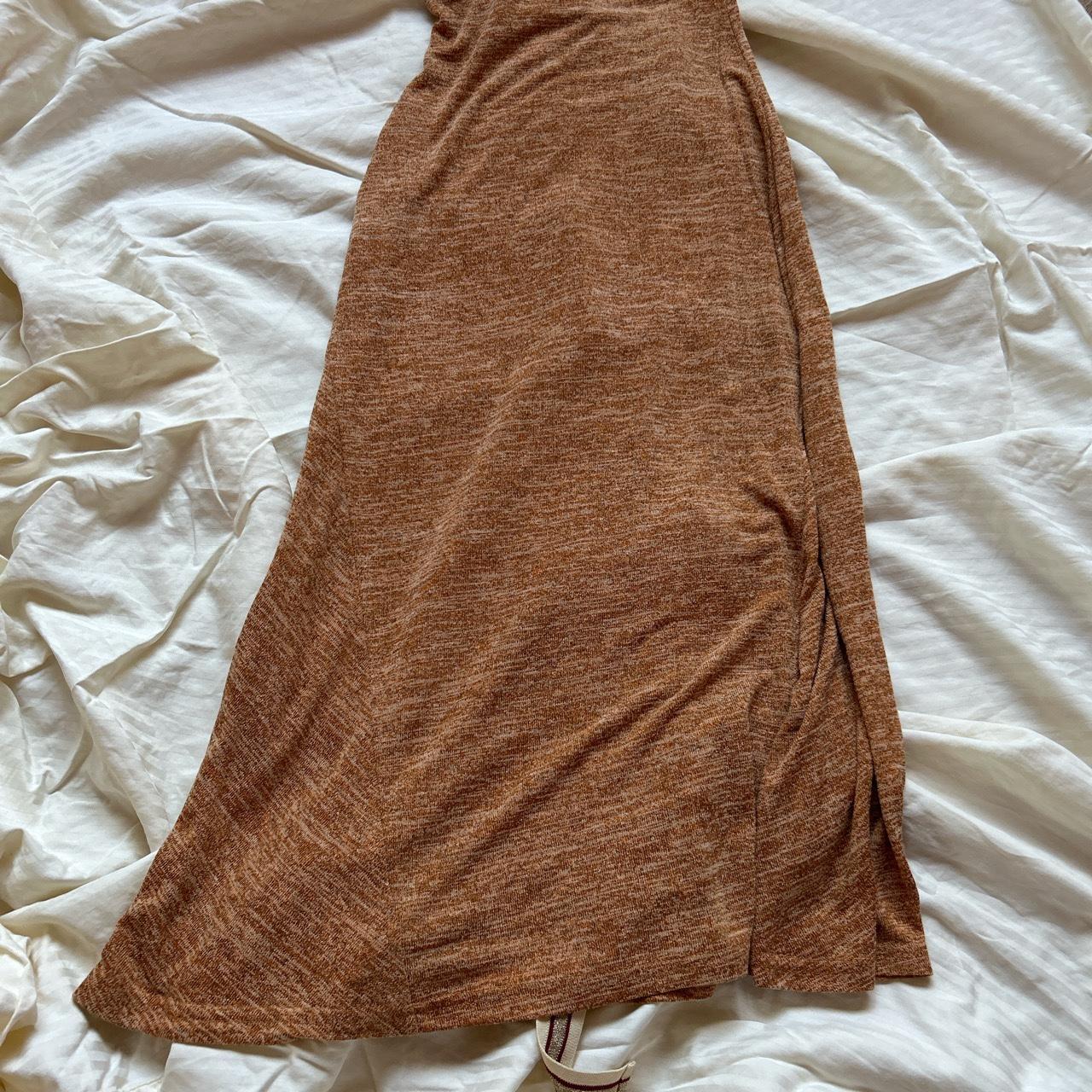 cider full-length sand coloured backless dress with... - Depop