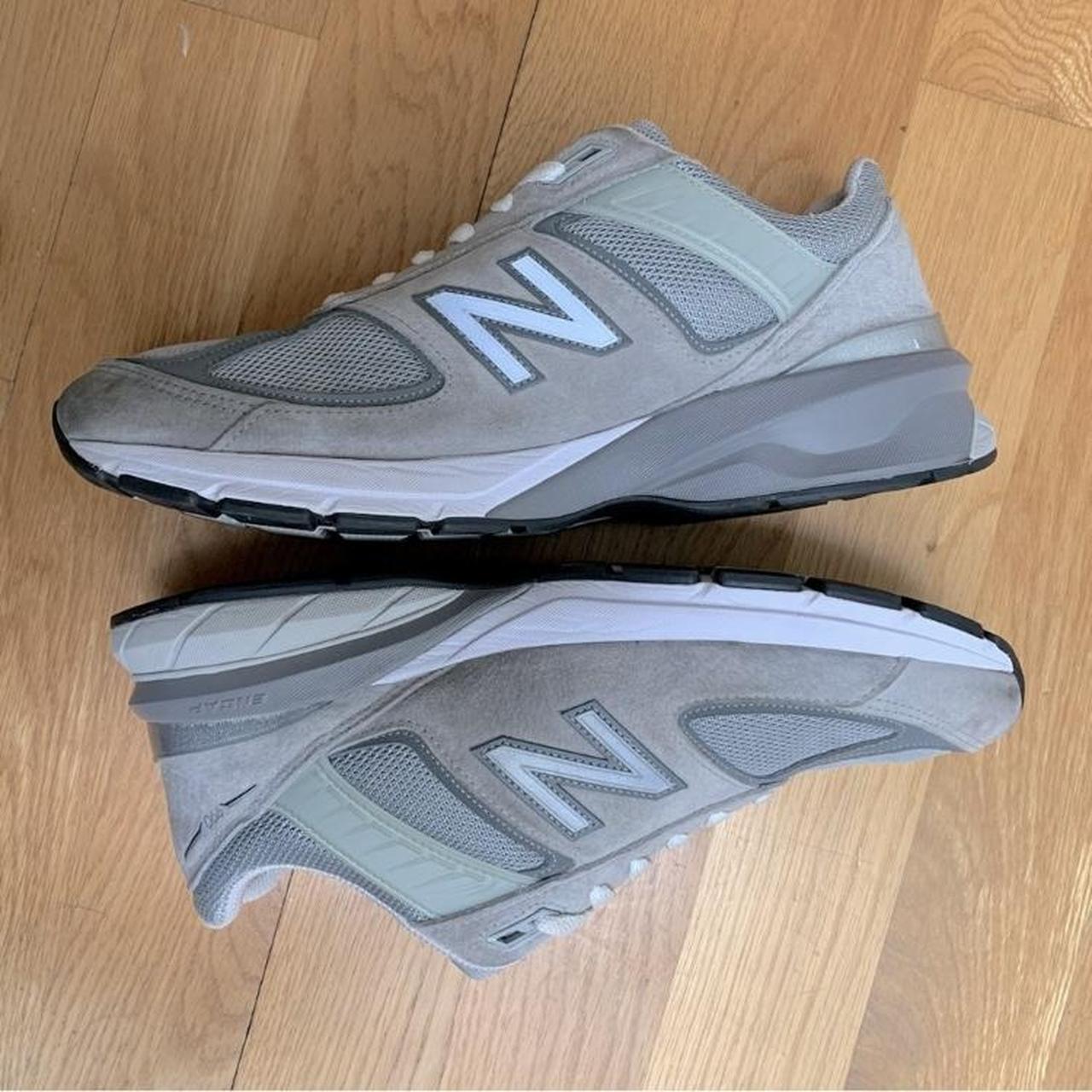 NEW BALANCE 990v5 Grey/Castlerock RUNNING SNEAKER... - Depop
