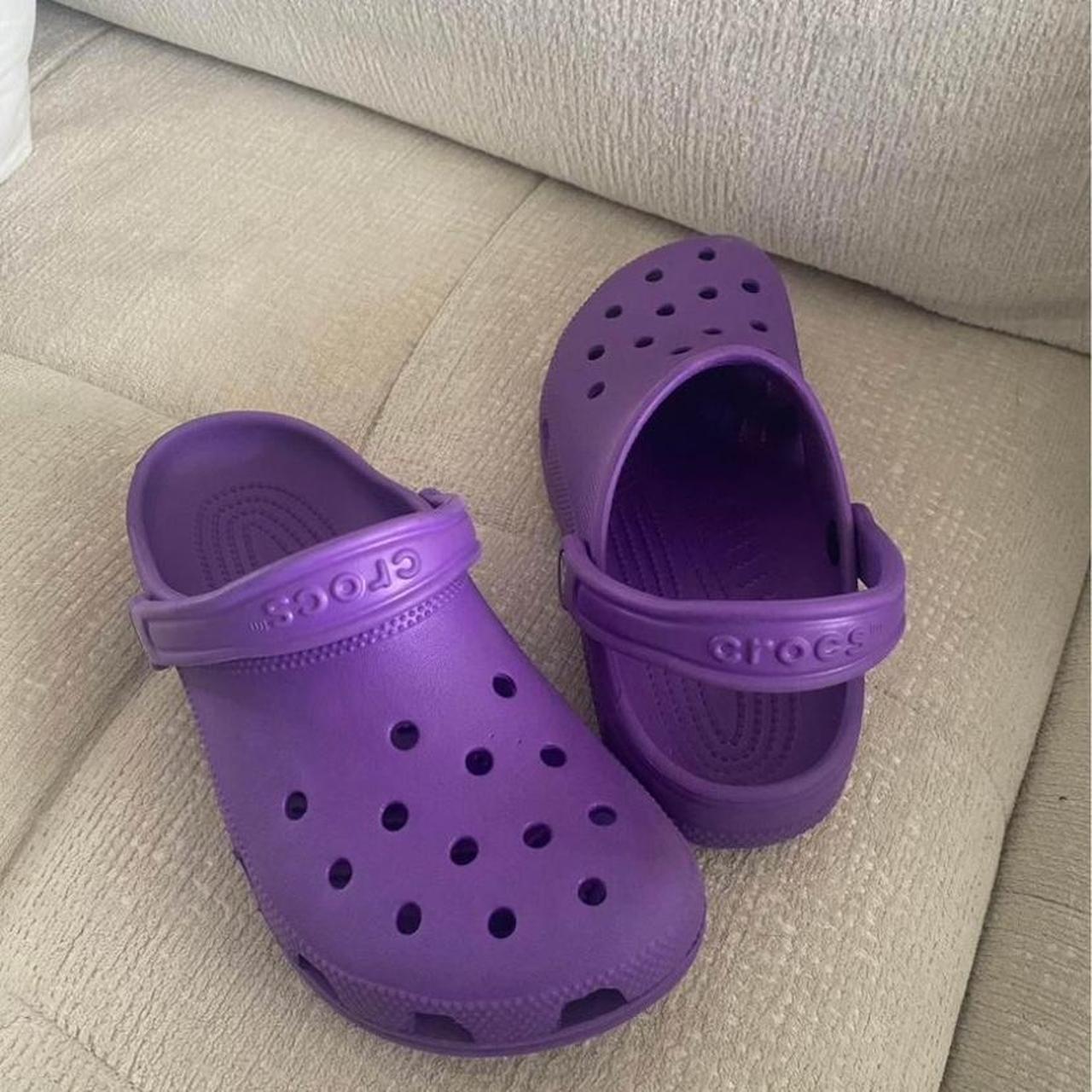 Purple Croc clogs #clogs #crocs #purple - Depop