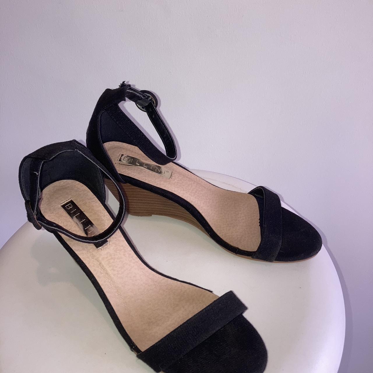 BILLINI black wedges - Size 9 Black Billini wedge... - Depop