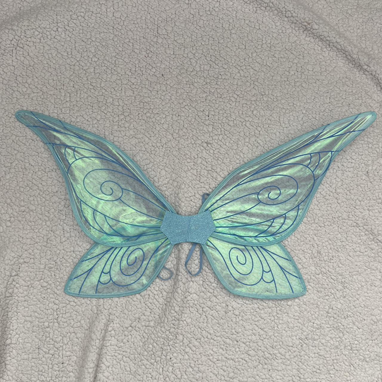 blue fairy wings from shein •super durable •can... - Depop