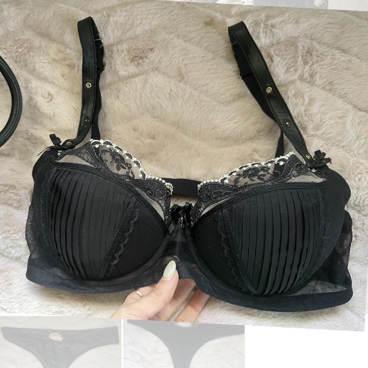 Honey birdette black bra Size 12E- (could size size... - Depop