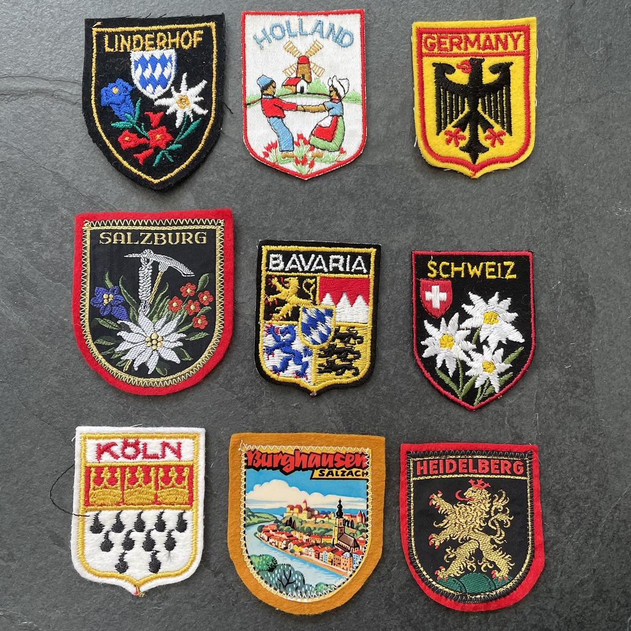 Vintage travel patch bundle lot. This lot of 9... - Depop