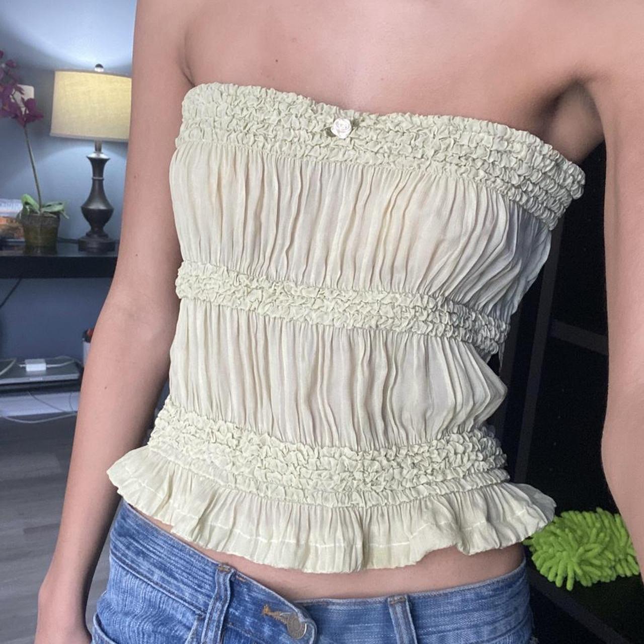 Handmade Coquette Tube Top- FOUR tops available... - Depop