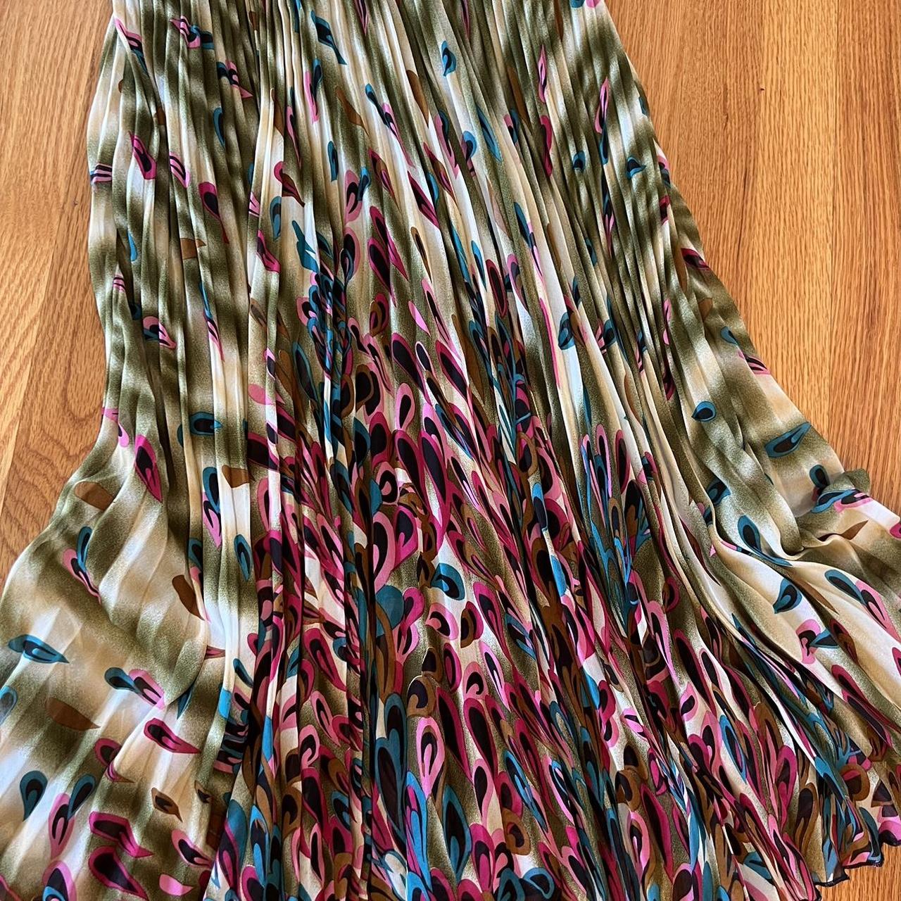 Flowing sundress colorful textured slip on... - Depop