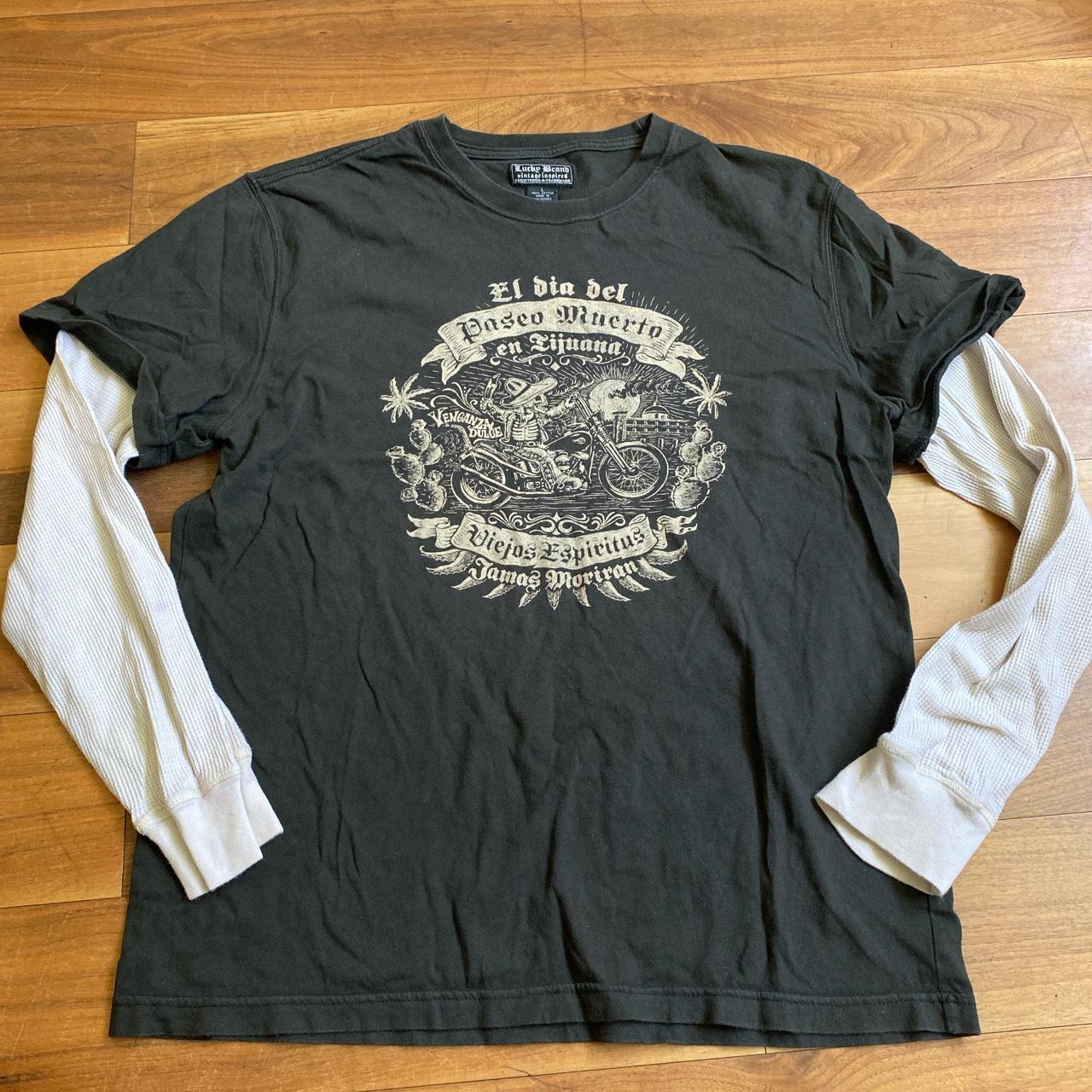 white alt long sleeve size: Large #alt #emo #goth - Depop