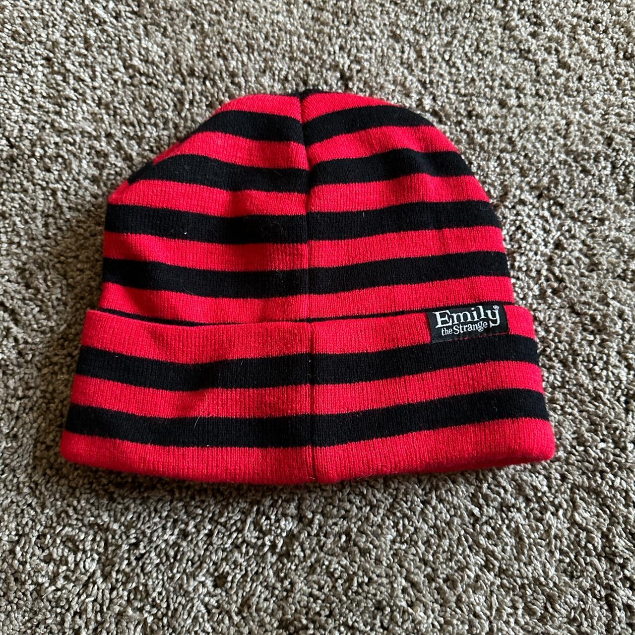 Emily the strange beanie hat #emilythestrange #emo... - Depop