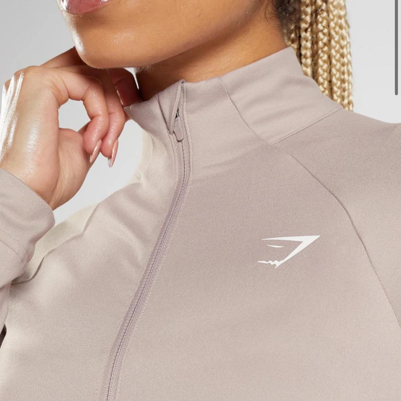 Gymshark training zip up jacket Only worn a couple... - Depop
