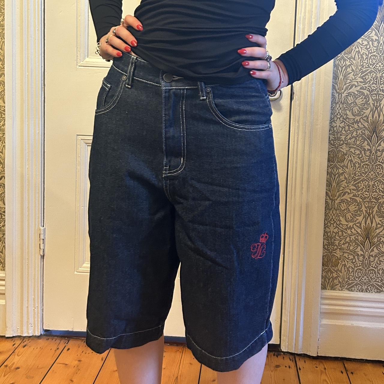 JADED jorts red details are so cute and I’ve worn... - Depop