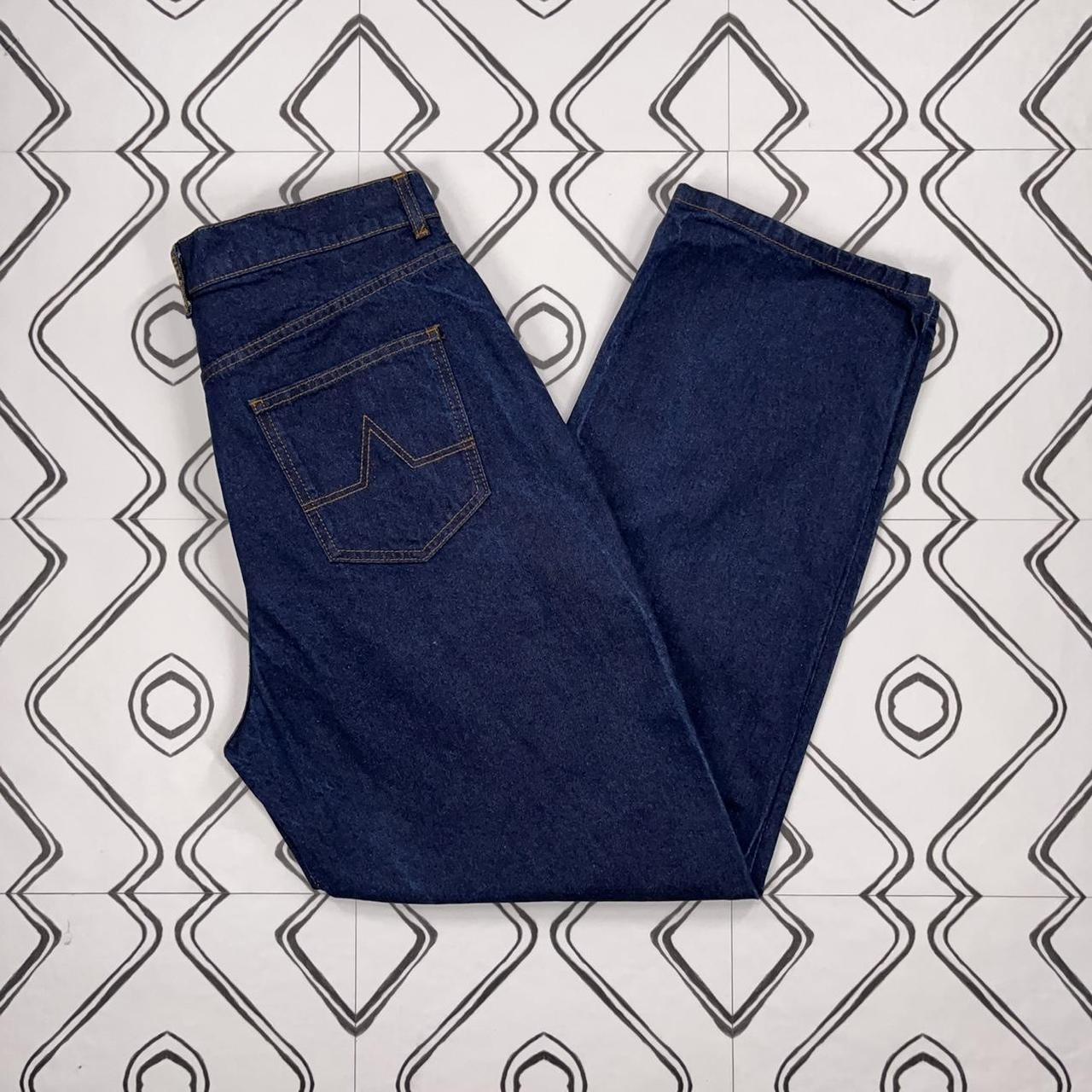 Vintage As You Jeans Classic dark blue/indigo with... - Depop