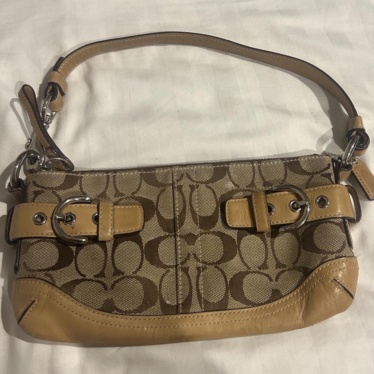 Classic monogram beige brown coach bag authentic and... - Depop