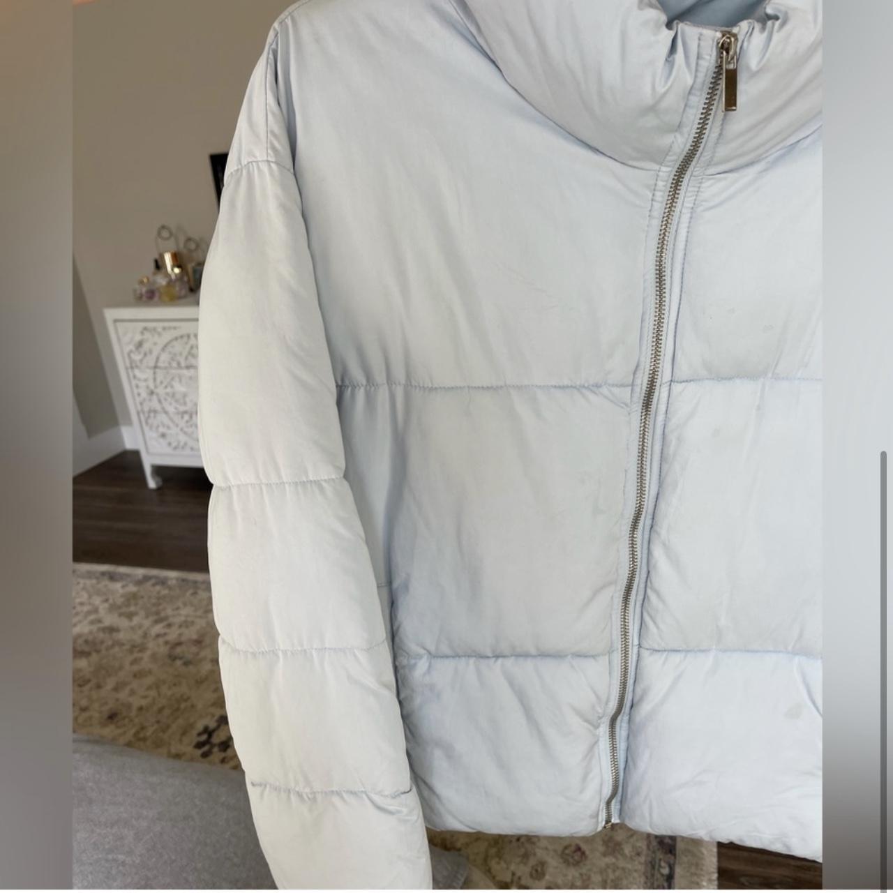 Urban outfitters baby blue puffer size L - Depop