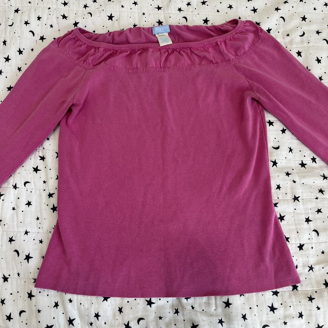 This super cute pink longsleeve top 💕 Size :... - Depop