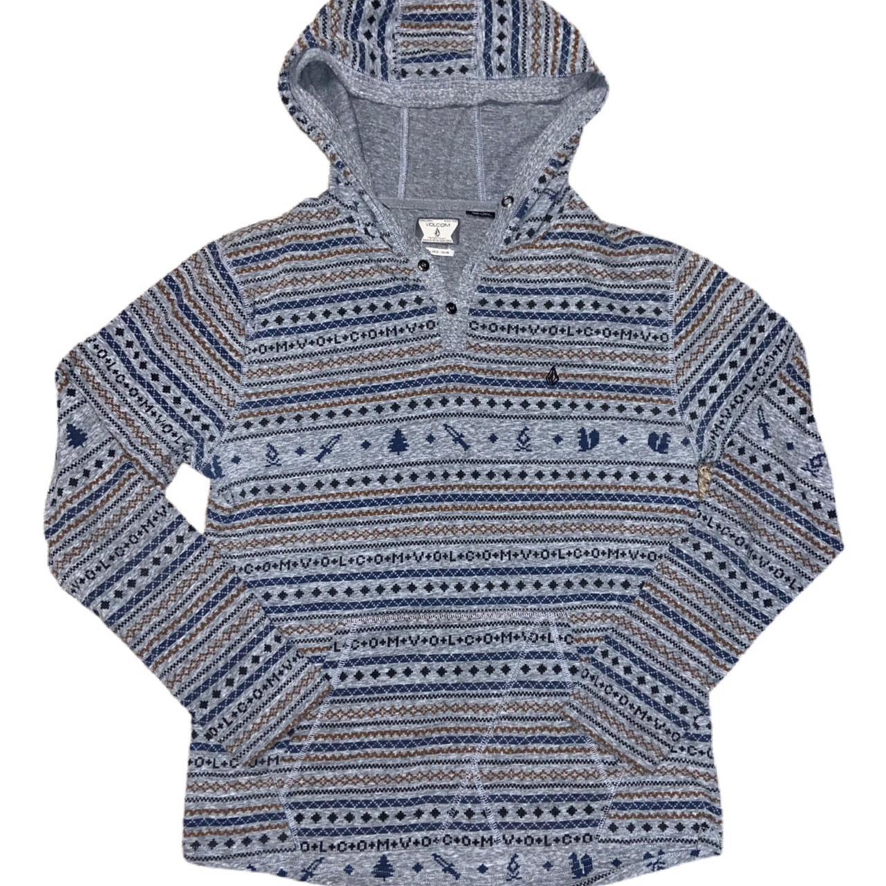 Volcom Sweater w/ Hood -size: large -middle... - Depop