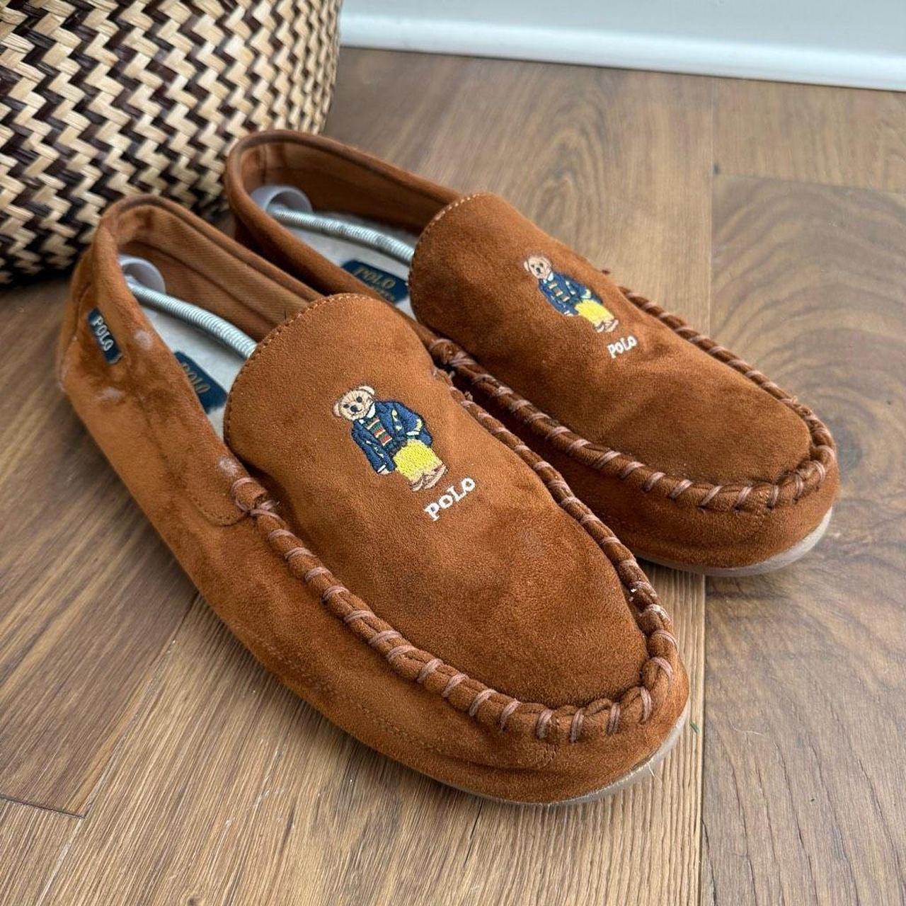 Polo Ralph Lauren's Declan Bear Snuff Slippers are... | Depop