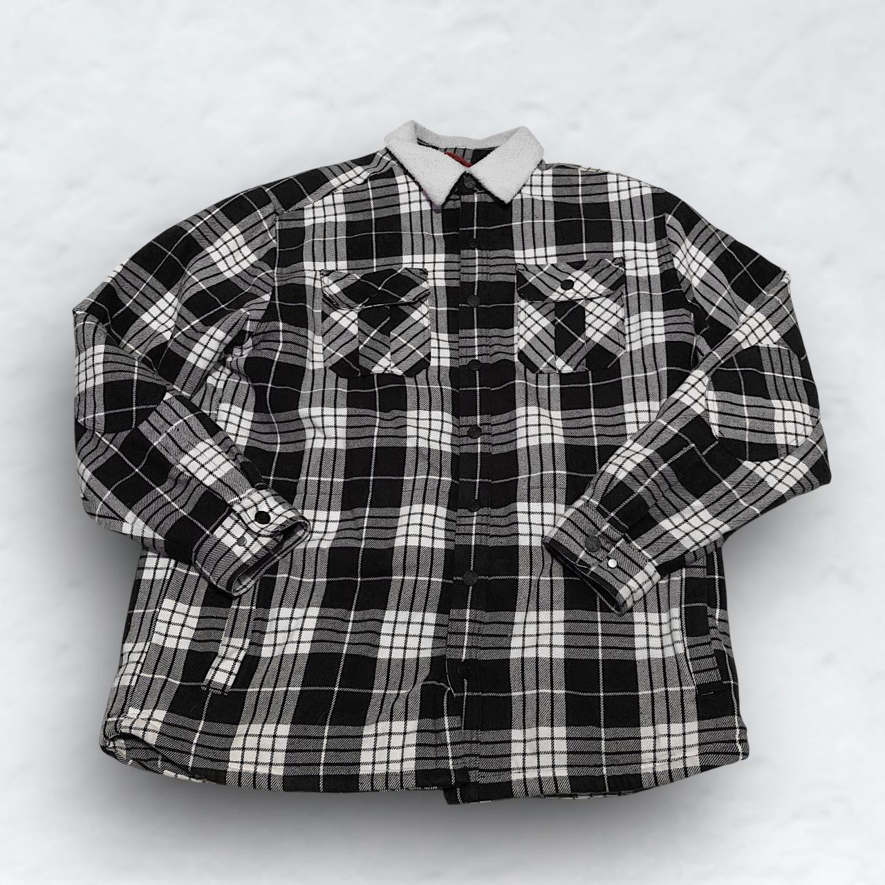 Wind River Plaid Sherpa Lined Jacket Size: XLT (XL... - Depop
