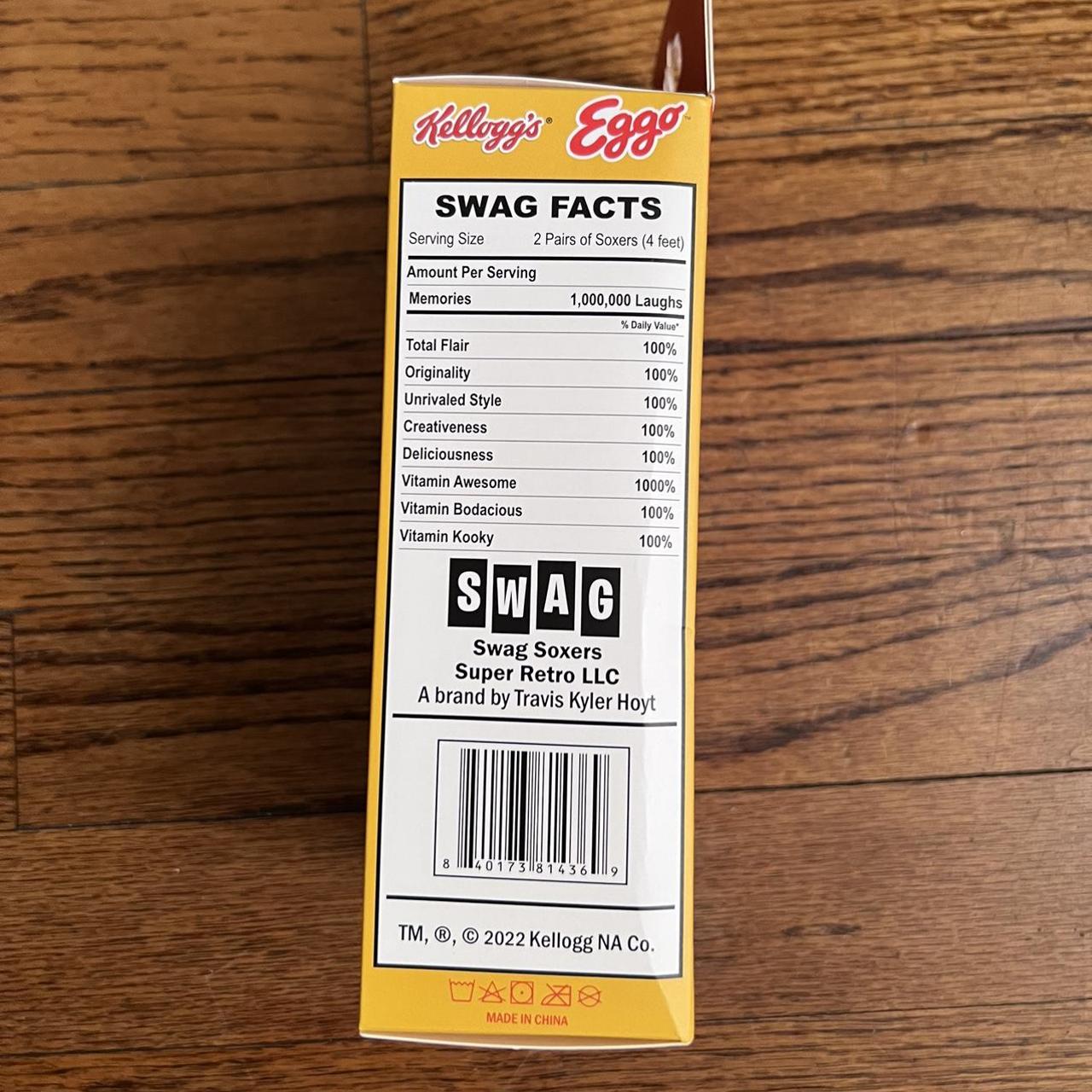 SWAG Kellogg's Eggo “Stranger Things” 2 Pair Crew... - Depop