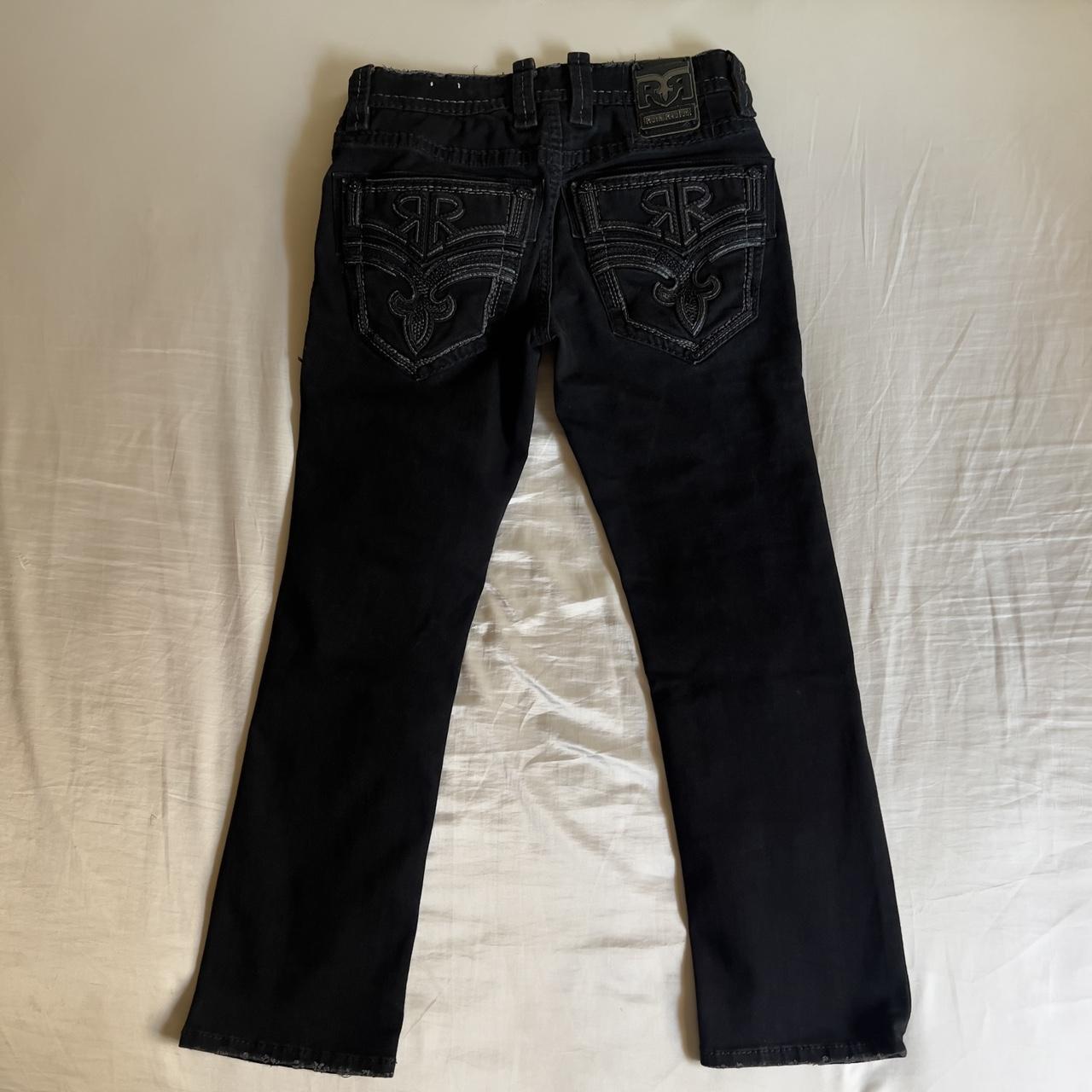 Black , Rock Revival Jeans, Size:32 Straight... - Depop