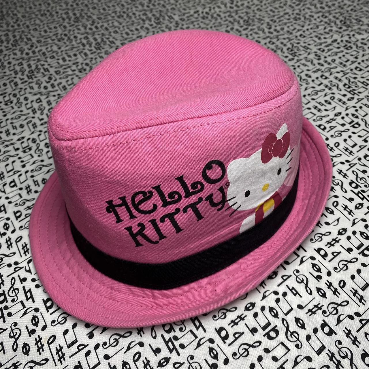 Hello Kitty FEDORA Pink and black fedora hat. Fits... | Depop