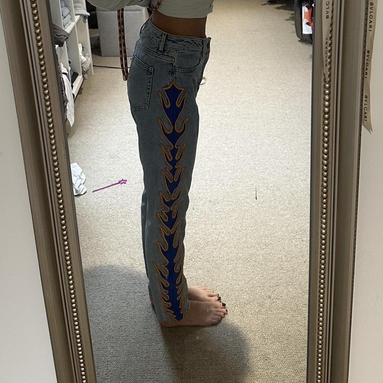 Incredible flame sandro jeans-too big for me- size... - Depop