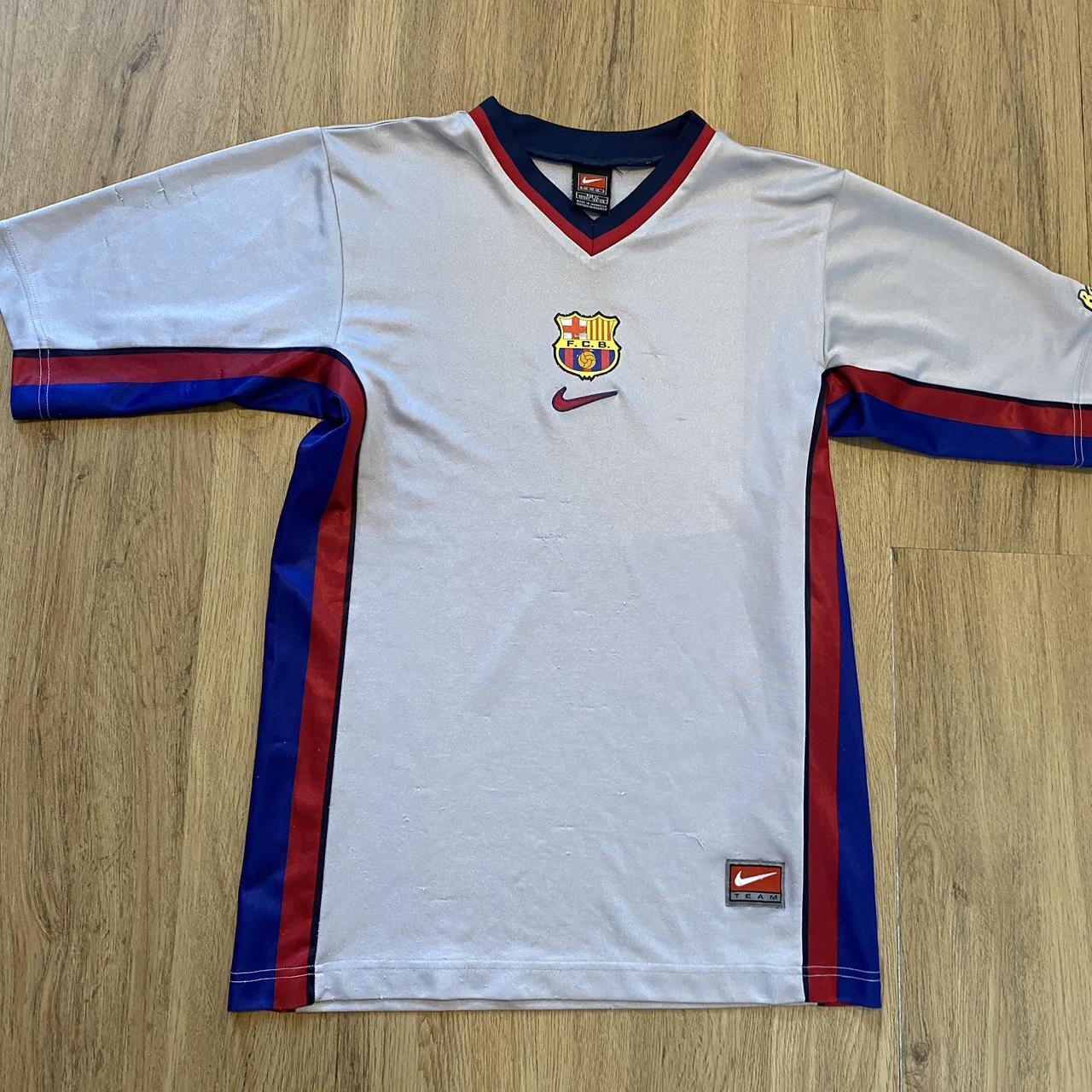 1999-00 FC Barcelona Nike Away Football Shirt... - Depop