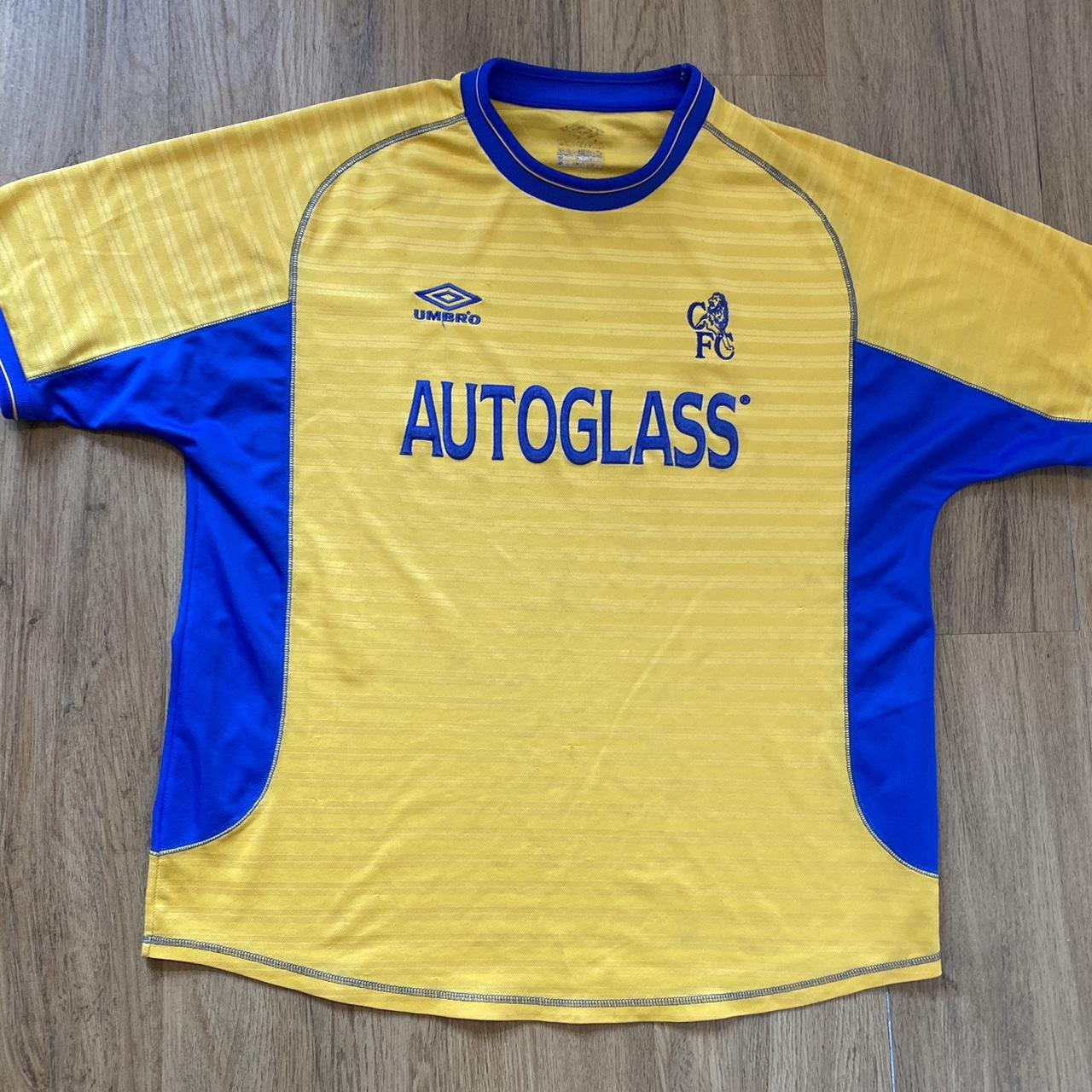 2000-01 Chelsea Umbro Away Autoglass Football Shirt... - Depop