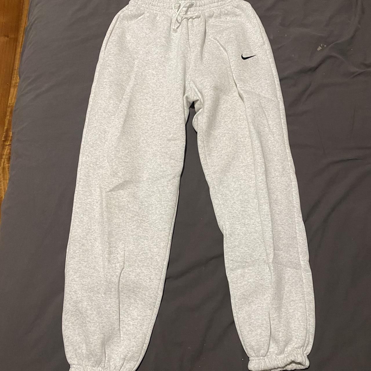 Nike trackies gray marle size XS. Oversized fit, can... - Depop
