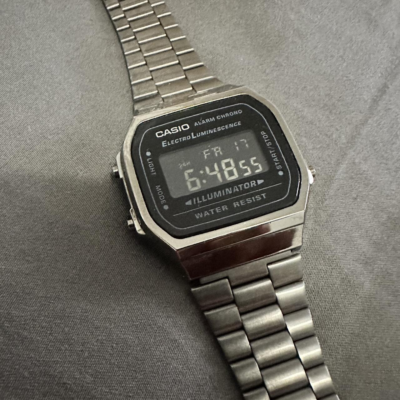 Casio Men's Silver Watch | Depop