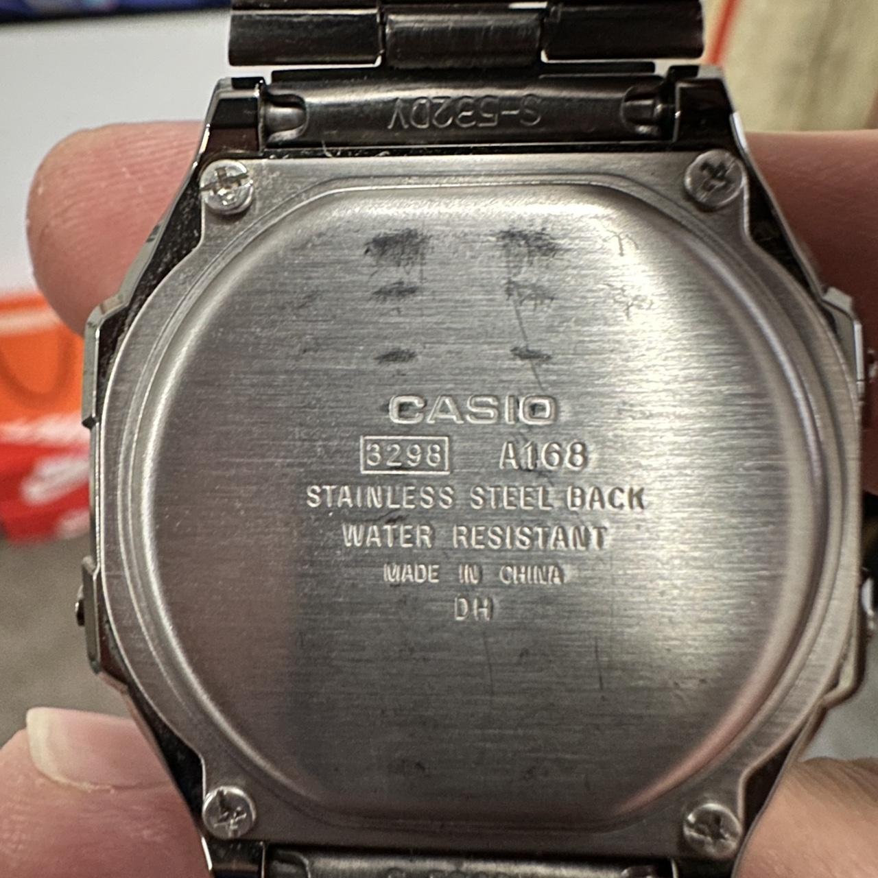 Casio Men's Silver Watch | Depop